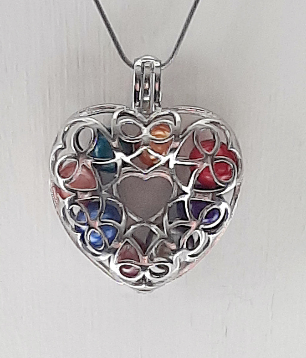 Large Heart Cage - Angel Pearls